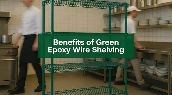 Green Epoxy Wire Shelving for Cold, Damp Spaces – Shelving Inc.