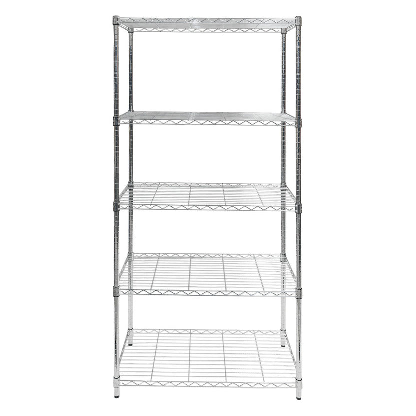 18"d x 36"w x 72"h 5-Tier Chrome Wire Shelving – Shelving Inc.