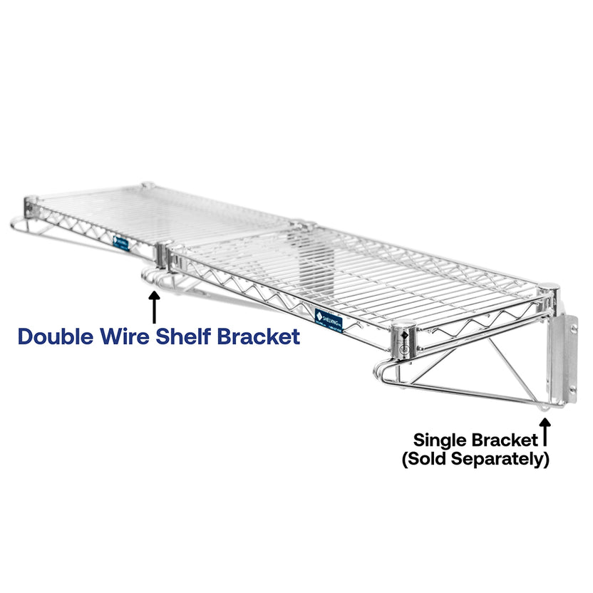 Double Shelf Wire Brackets, Direct to Wall Mounts – Shelving Inc.
