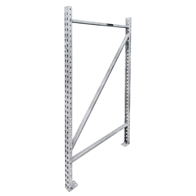 Unirak 42"d Galvanized Teardrop Pallet Rack Upright Frame – Shelving Inc.
