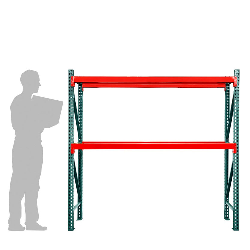 2-Tier Teardrop Pallet Rack Starter Units - 24"d x 72"h – Shelving Inc.
