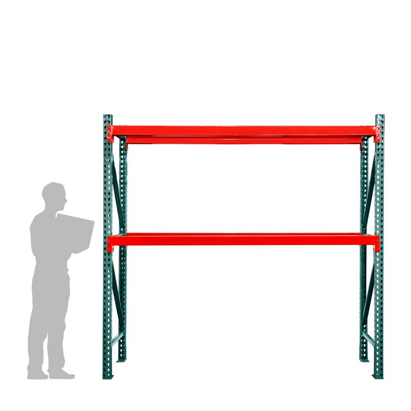 2-Tier Teardrop Pallet Rack Starter Units - 48"d x 96"h – Shelving Inc.