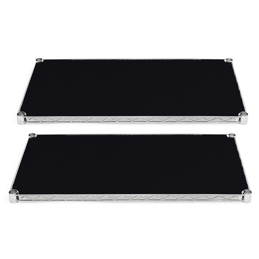 18"d Plastic Wire Shelf Liners 2-Pack - Black – Shelving Inc.
