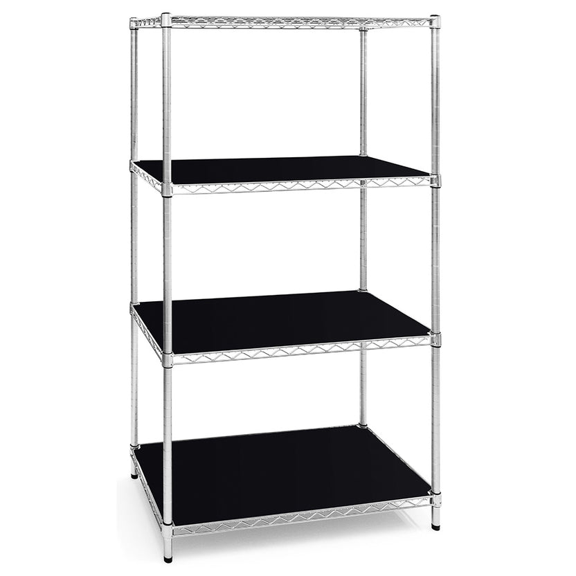 18"d Plastic Wire Shelf Liners 2-Pack - Black – Shelving Inc.