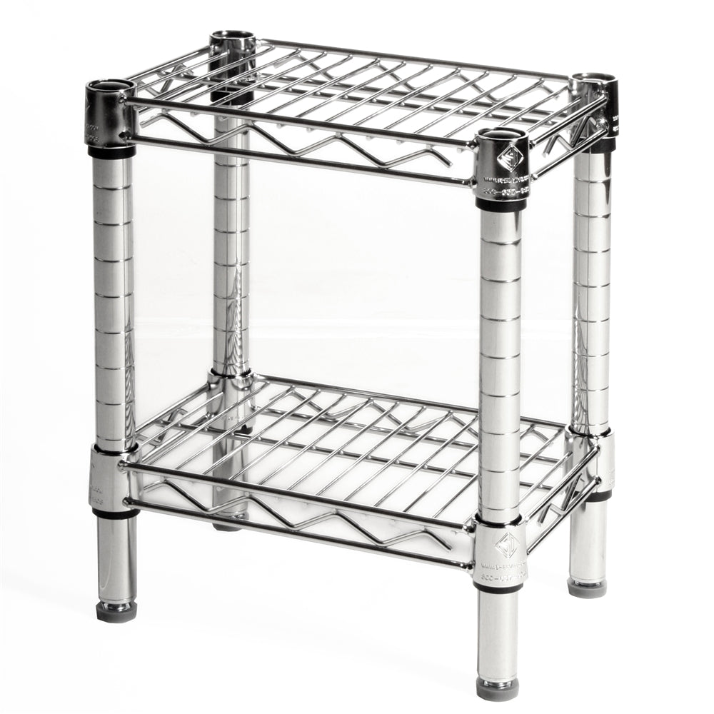 10"d Chrome Wire Shelving w/ 2 Shelves – Shelving Inc.