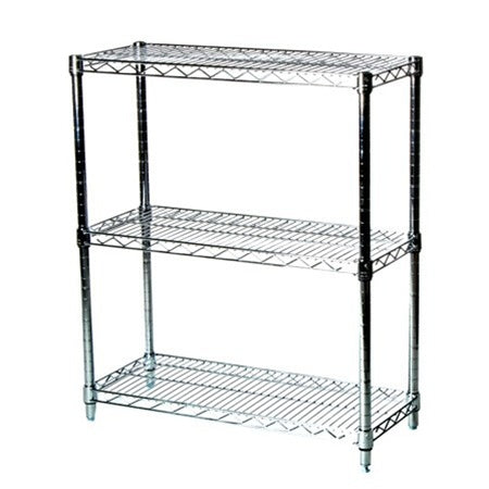 14"d Three Tier Wire Shelving Kit – Shelving Inc.