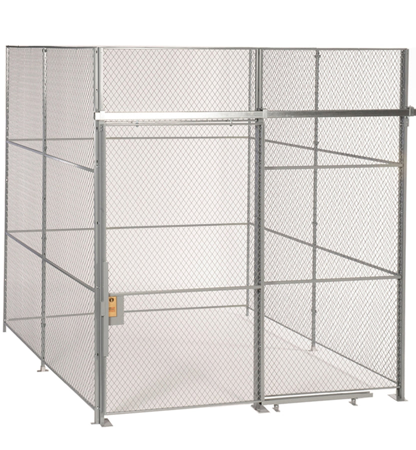 10'h 4-Sided Woven Wire Security Cages by SpaceGuard – Shelving Inc.