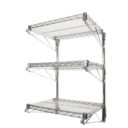 24"d 3-Shelf Wall Mounted Wire Shelving – Shelving Inc.
