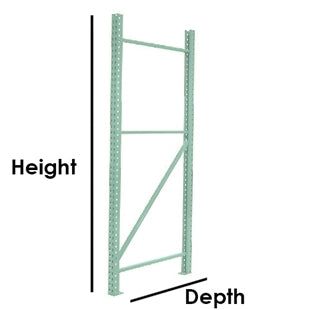 24"d Pallet Rack Upright Frame – Shelving Inc.