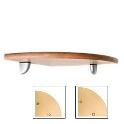 Radial Corner Shelf, Beech Craft Shelf w/ JAM Mounts- Dolle – Shelving Inc.