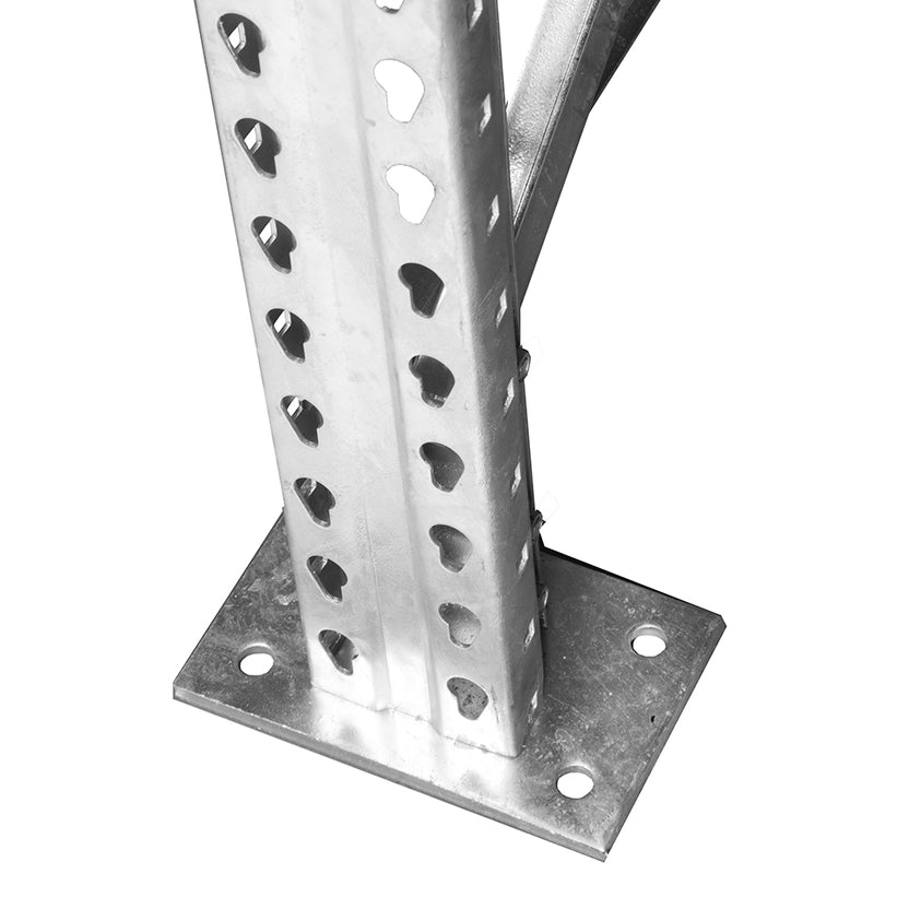 Unirak 42"d Galvanized Teardrop Pallet Rack Upright Frame – Shelving Inc.