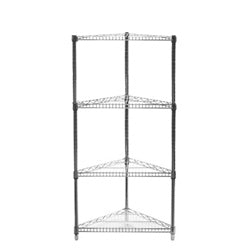 18"d Triangle Wire Shelf Corner Kit, Four tier Unit – Shelving Inc.